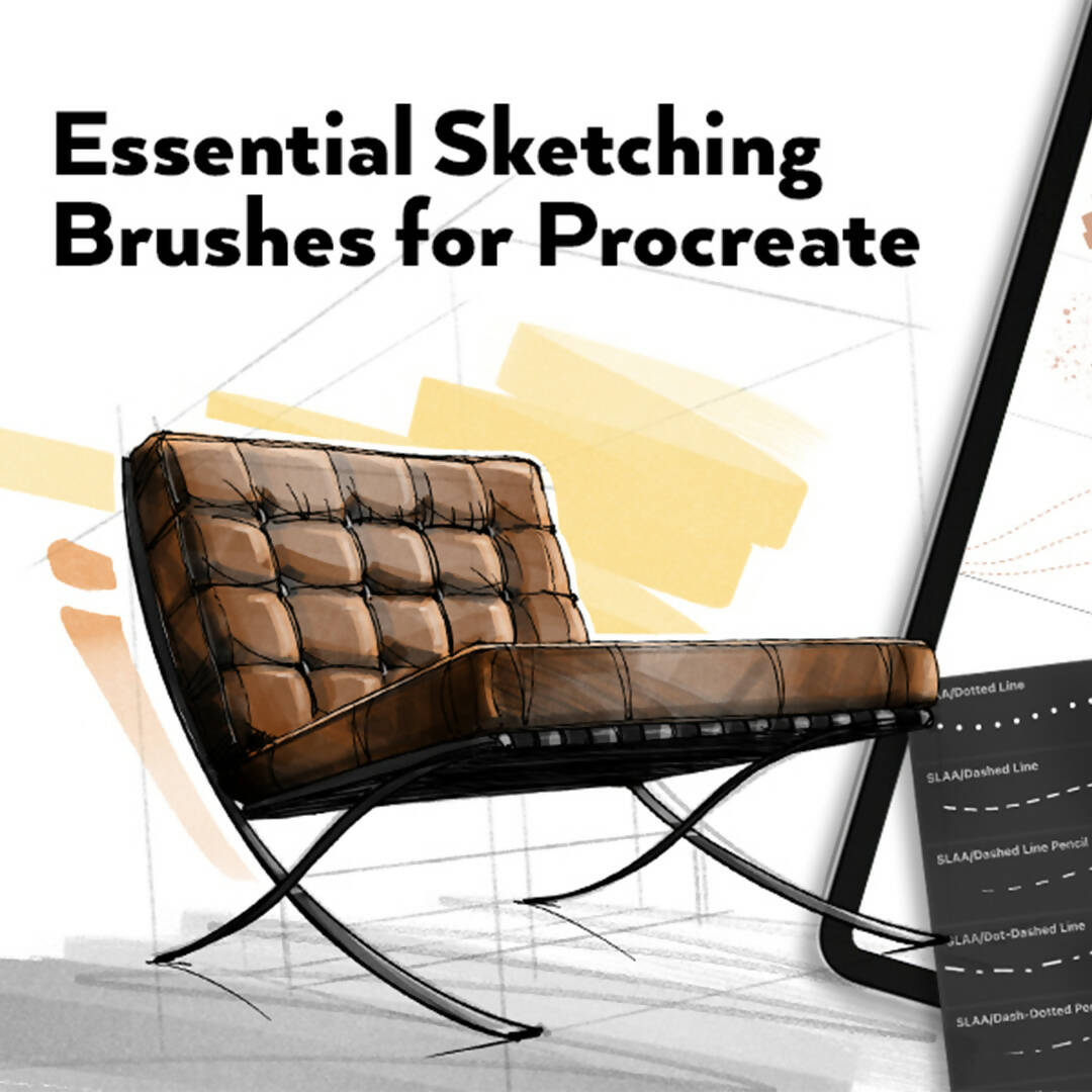Procreate Sketching Brushes – Learn Architecture Online