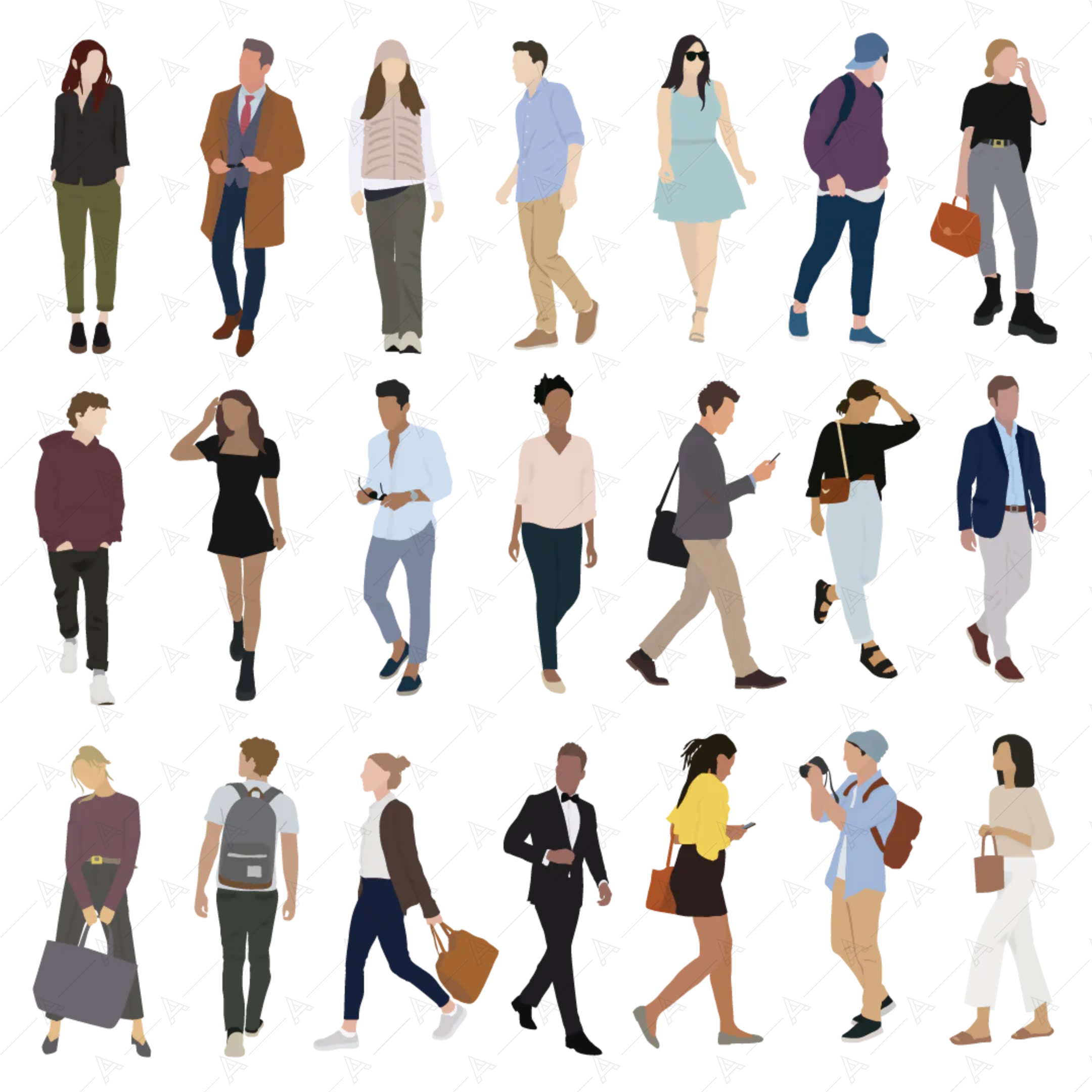 21 Human Scales (Vector + CAD) – Learn Architecture Online