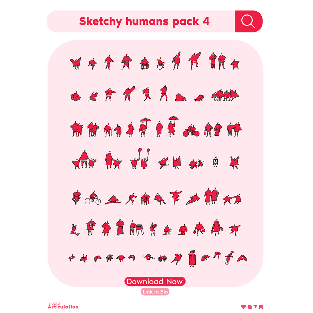 Sketchy Humans Pack 4 – Learn Architecture Online