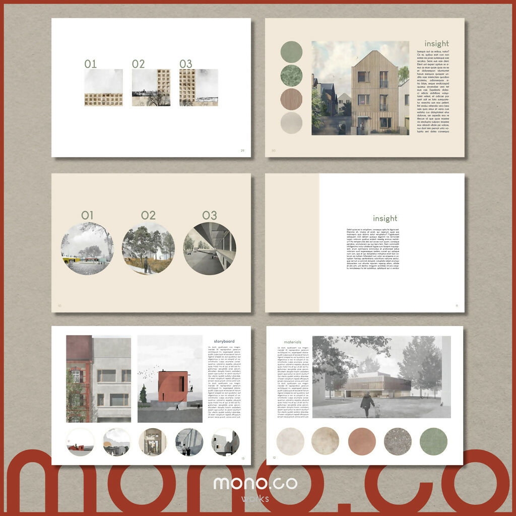 A3 Architecture Portfolio Template MON09 – Learn Architecture Online
