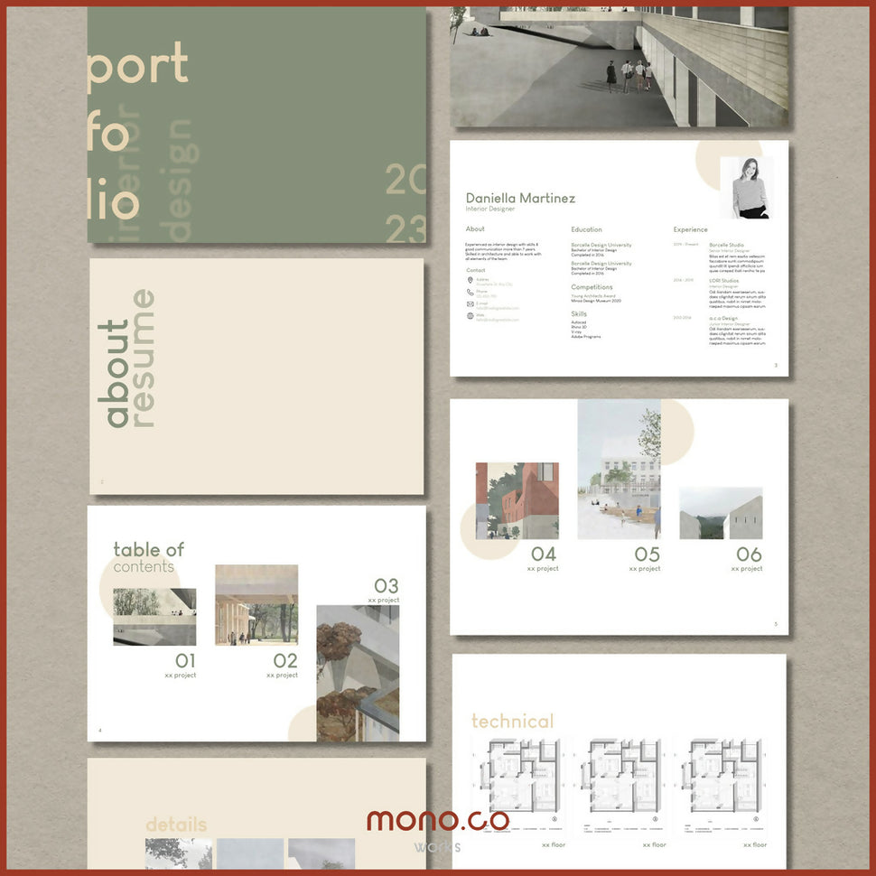 A3 Architecture Portfolio Template MON09 – Learn Architecture Online