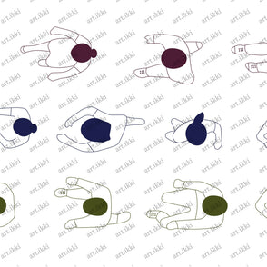 12 Human Figure Set in Top View – Learn Architecture Online