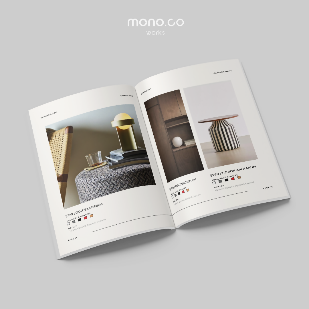 Project Catalog Template for Interior Designers & Architects| InDesign ...