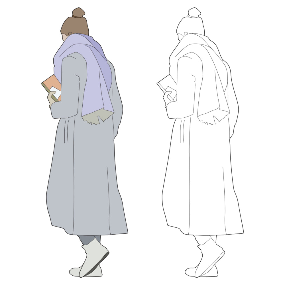 24 Human Figures Vector And Outline Cutout | Learn Architecture Online