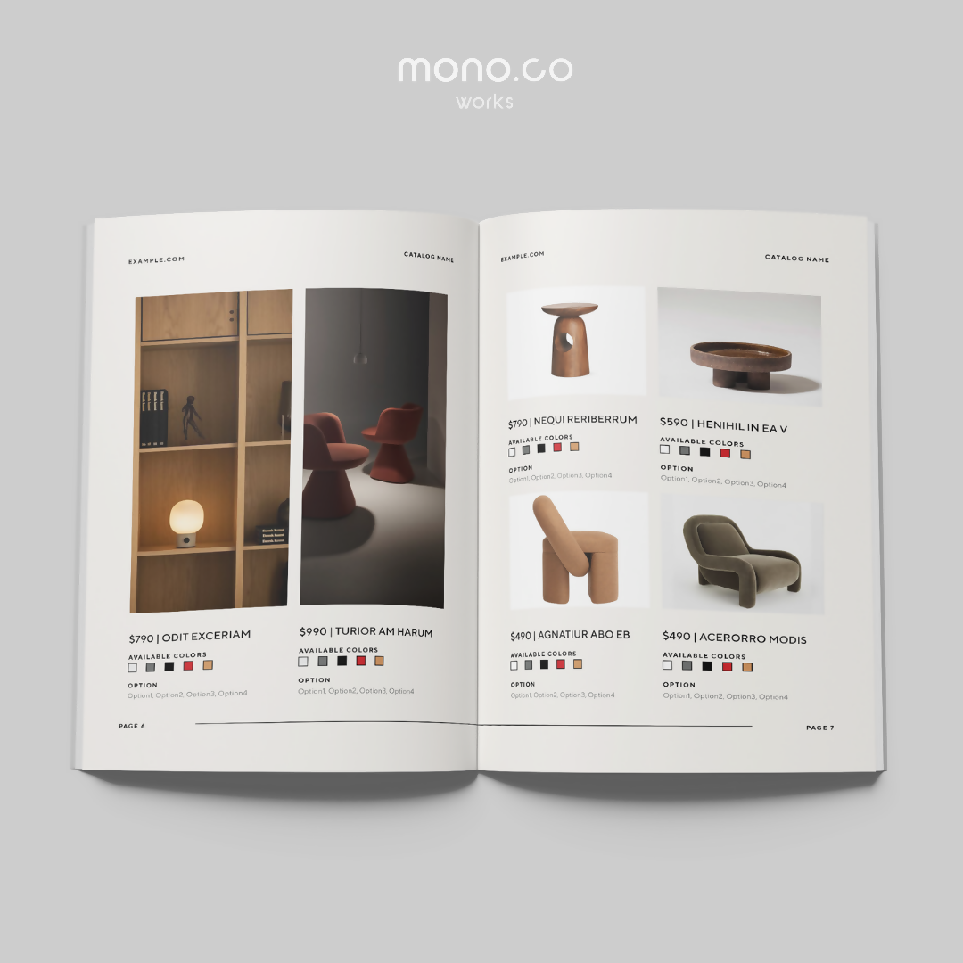 Project Catalog Template for Interior Designers & Architects| InDesign ...