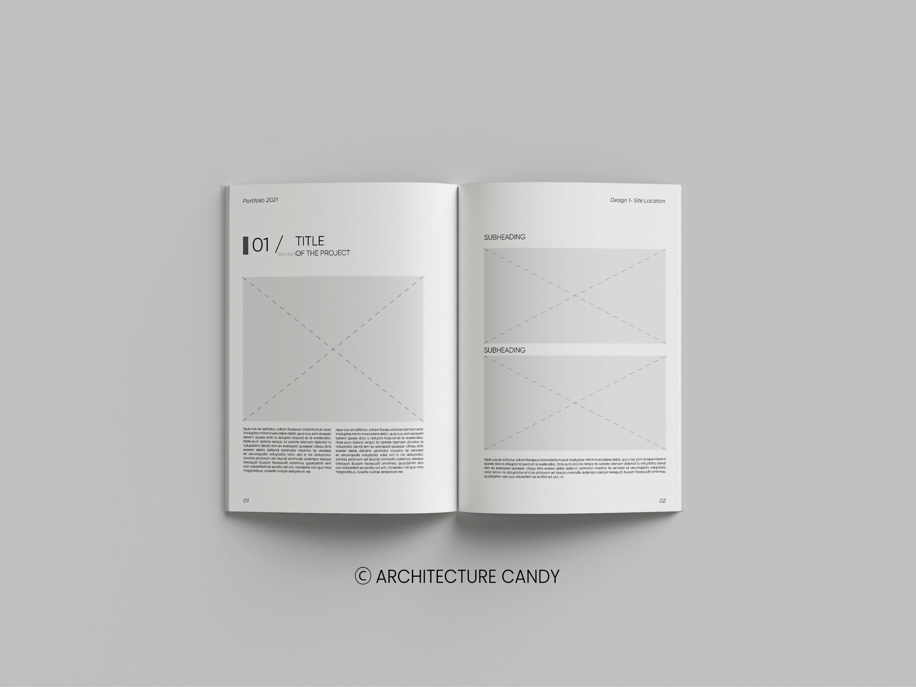 A4 Portrait - Portfolio Template – Learn Architecture Online