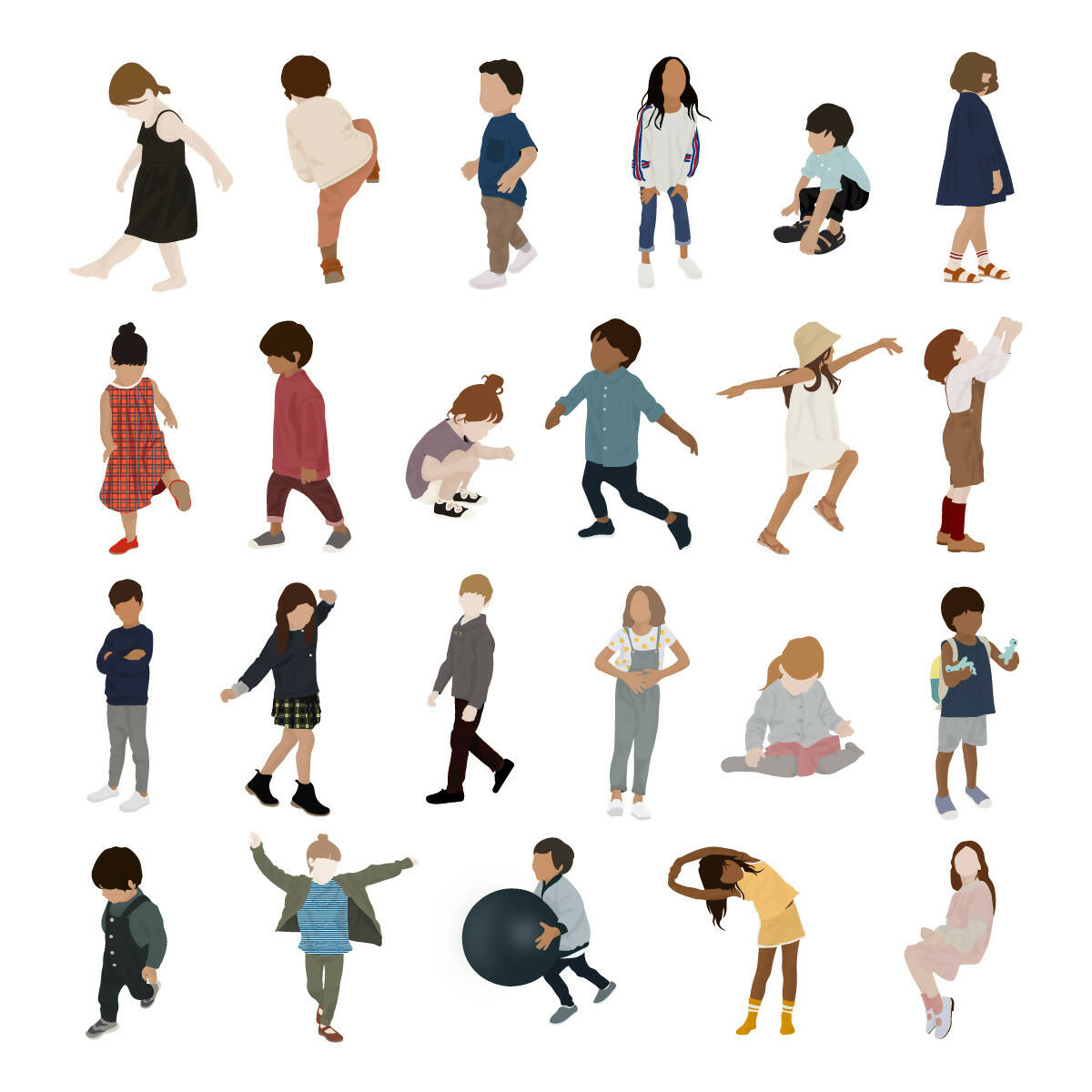 Flat Vector Kids Pack | Learn Architecture Online