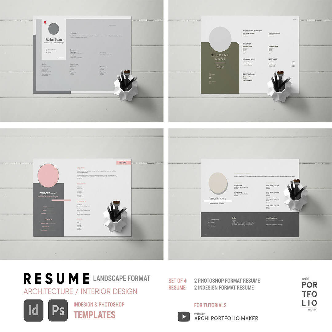 Landscape Resume Templates – Learn Architecture Online