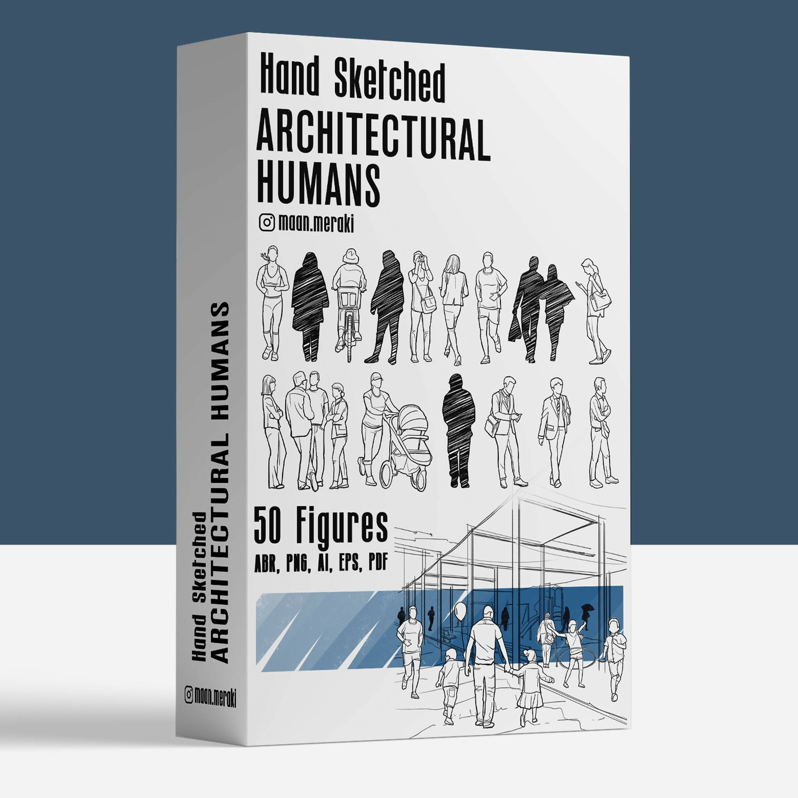 50 Hand Sketched Human Figures – Learn Architecture Online
