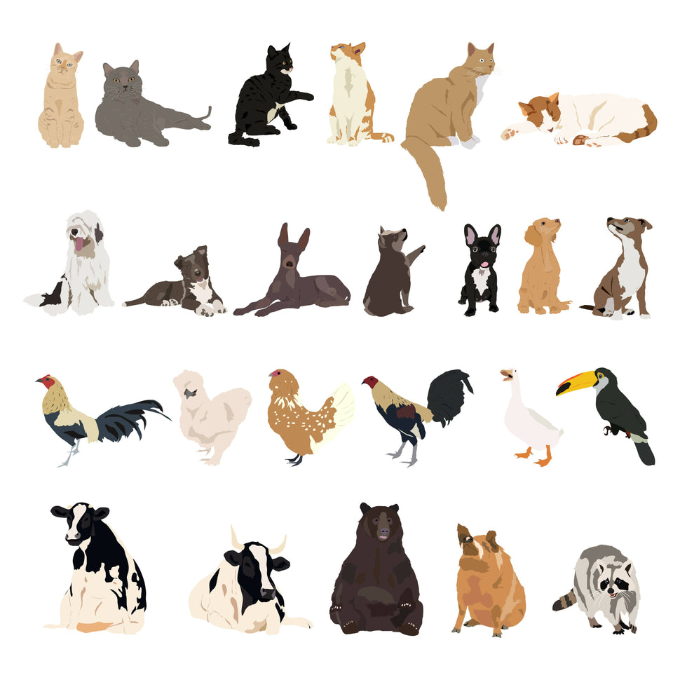 Mega Vector Pack: People, Plants & Animals (220 Figures) – Learn ...