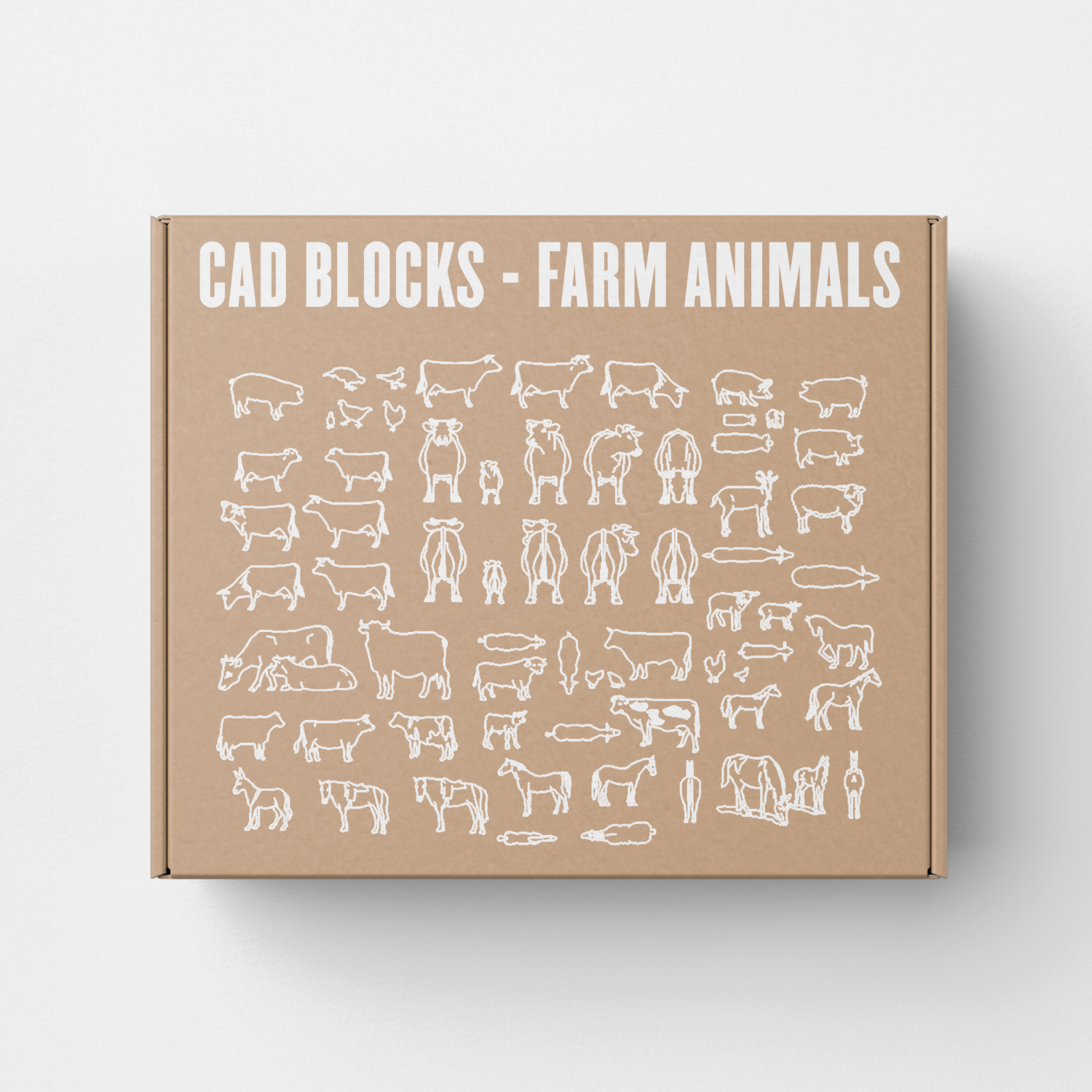 CAD Block Farma Animals | Learn Architecture Online