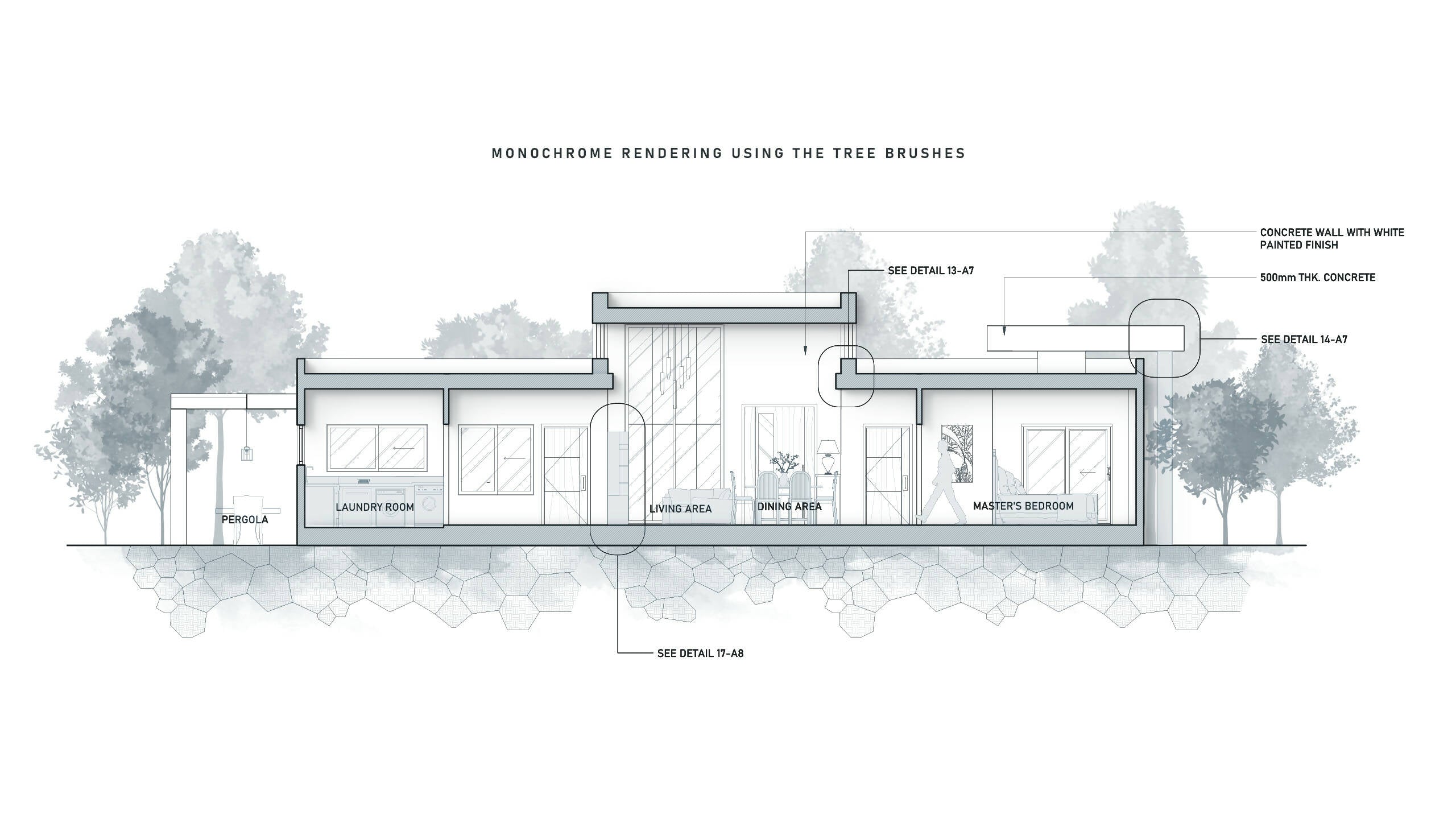 60 Architectural Trees Brush Set (Photoshop) – Learn Architecture Online