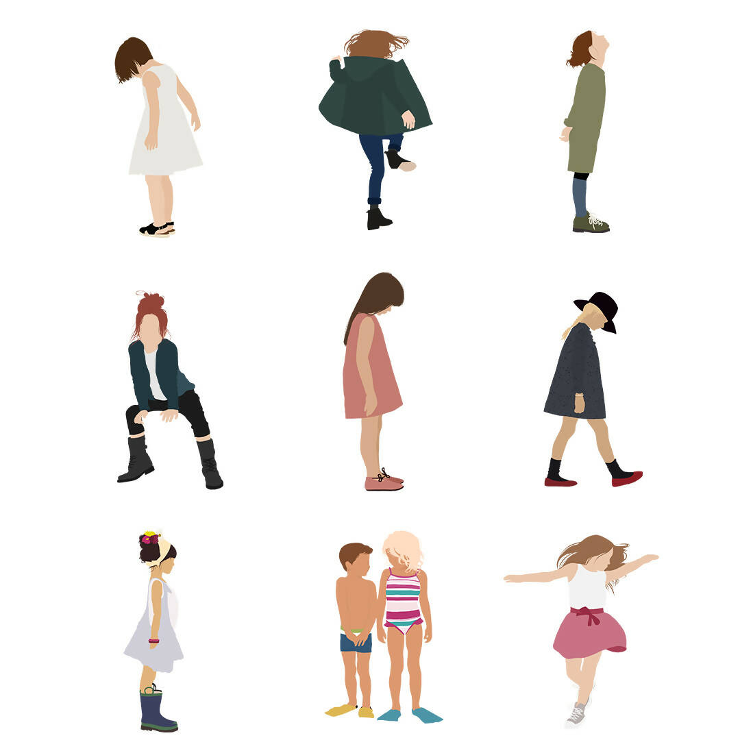 11 Kid Vector Cutouts | Learn Architecture Online