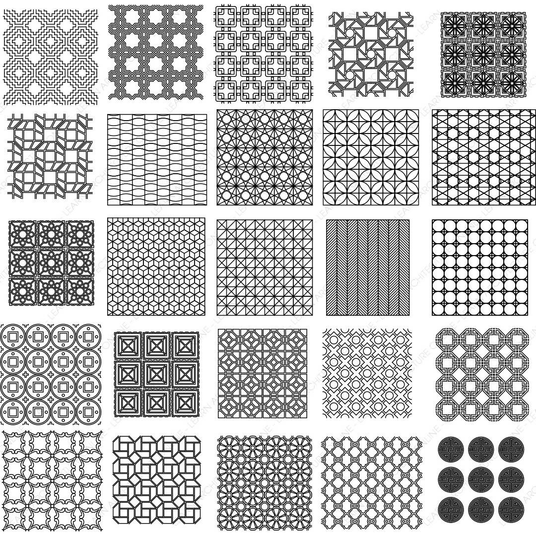 Cad Block Patterns Learn Architecture Online 0319