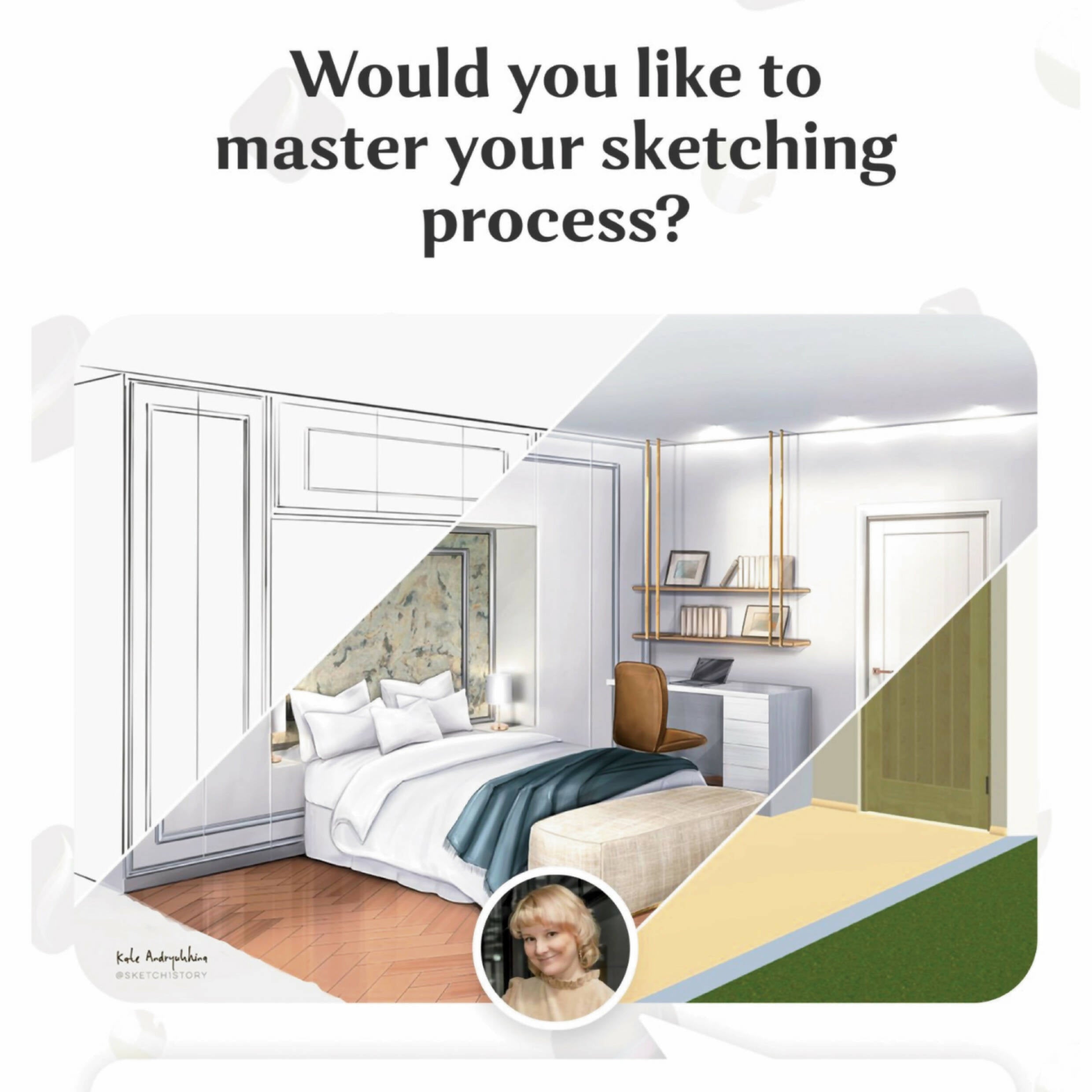 Free Guide On Drawing Technique Of Interior Sketches | Learn ...