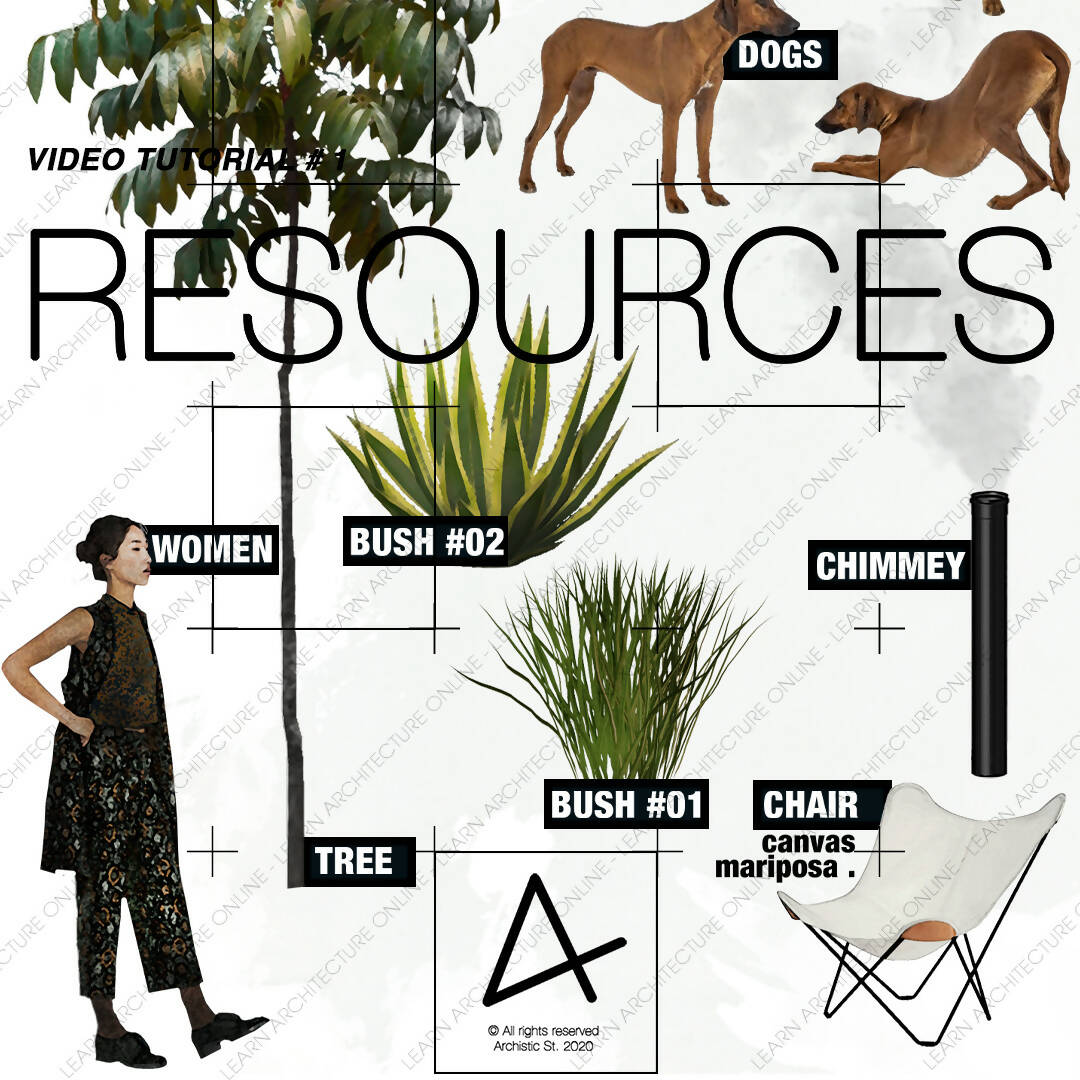 Video Tutorial Resources | Brush, Texture, Cutout | Learn Architecture ...