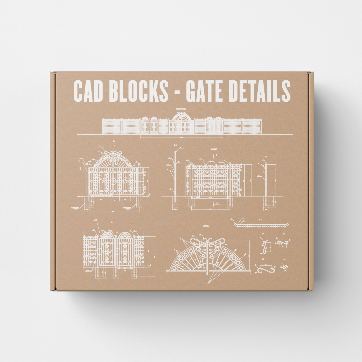 CAD Block Iron Gate Details – Learn Architecture Online