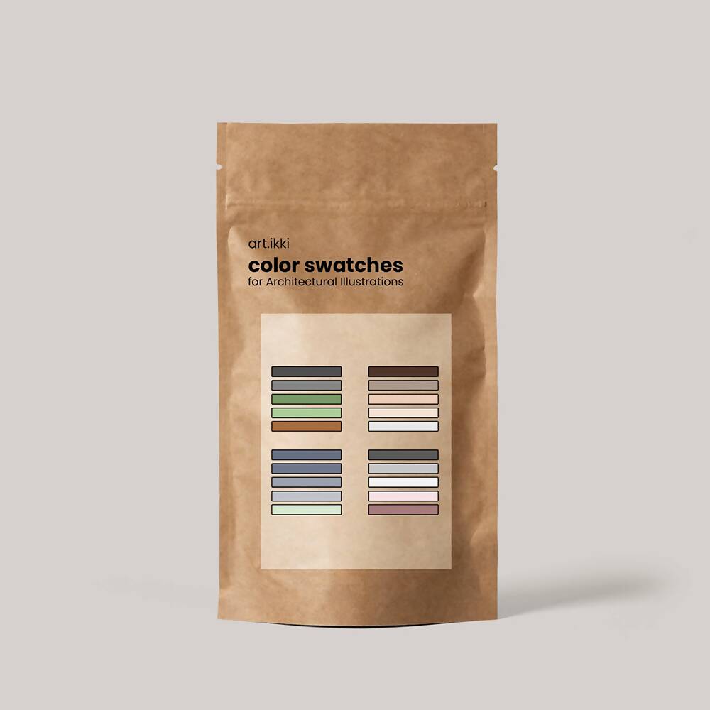 Color Swatches for Architecture Illustrations – Learn Architecture Online