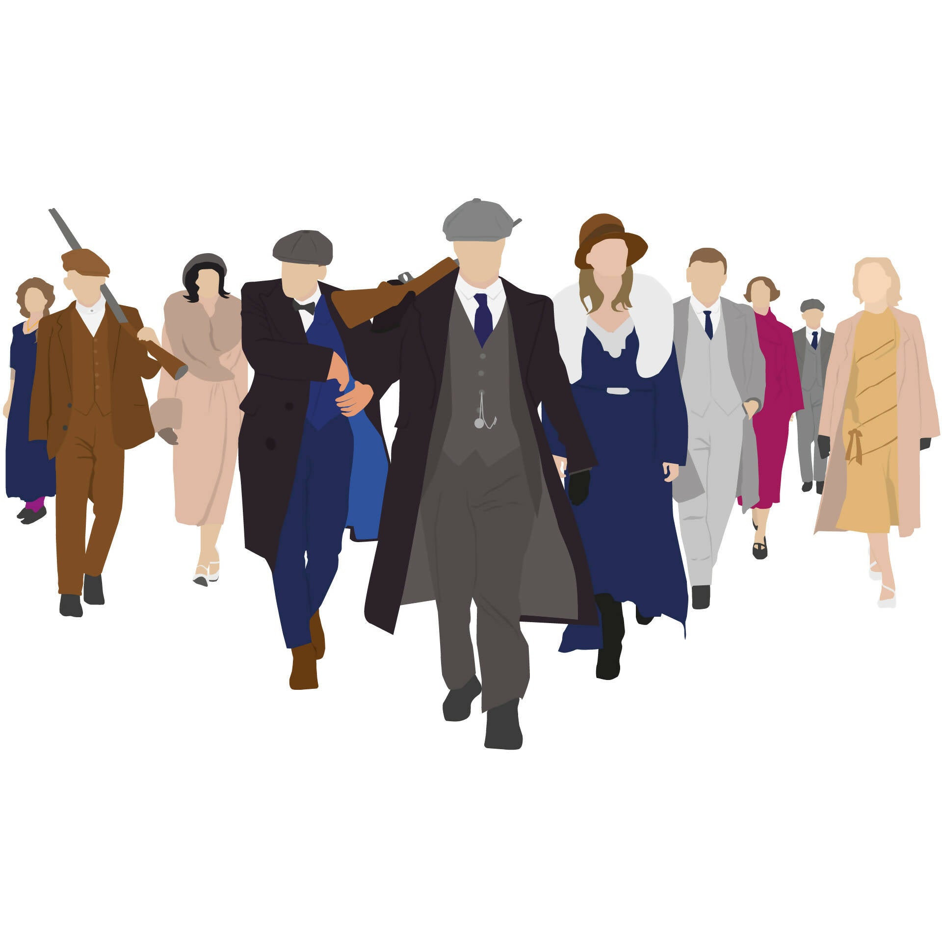 Flat Vector 1920s Gangsters – Learn Architecture Online